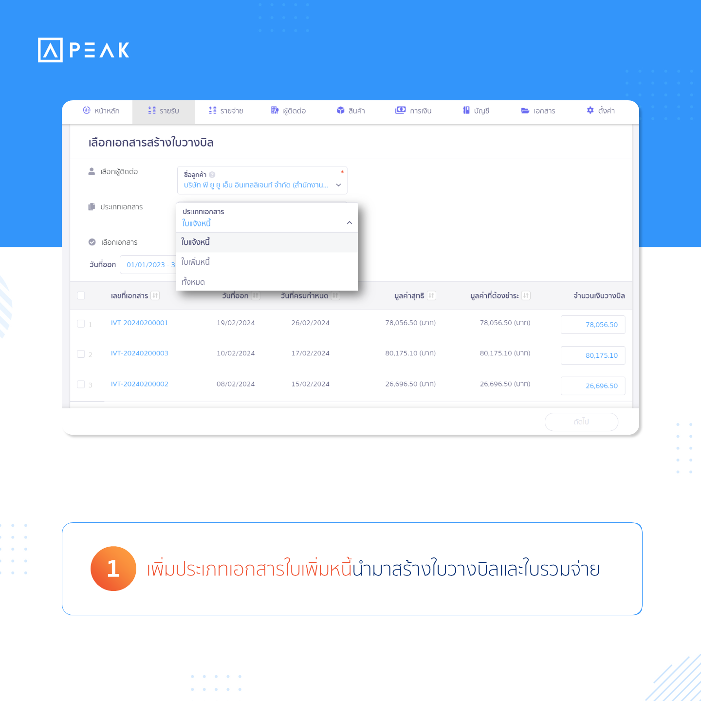 อัปเดตฟังก์ชัน PEAK 21/02/2024 - PEAK